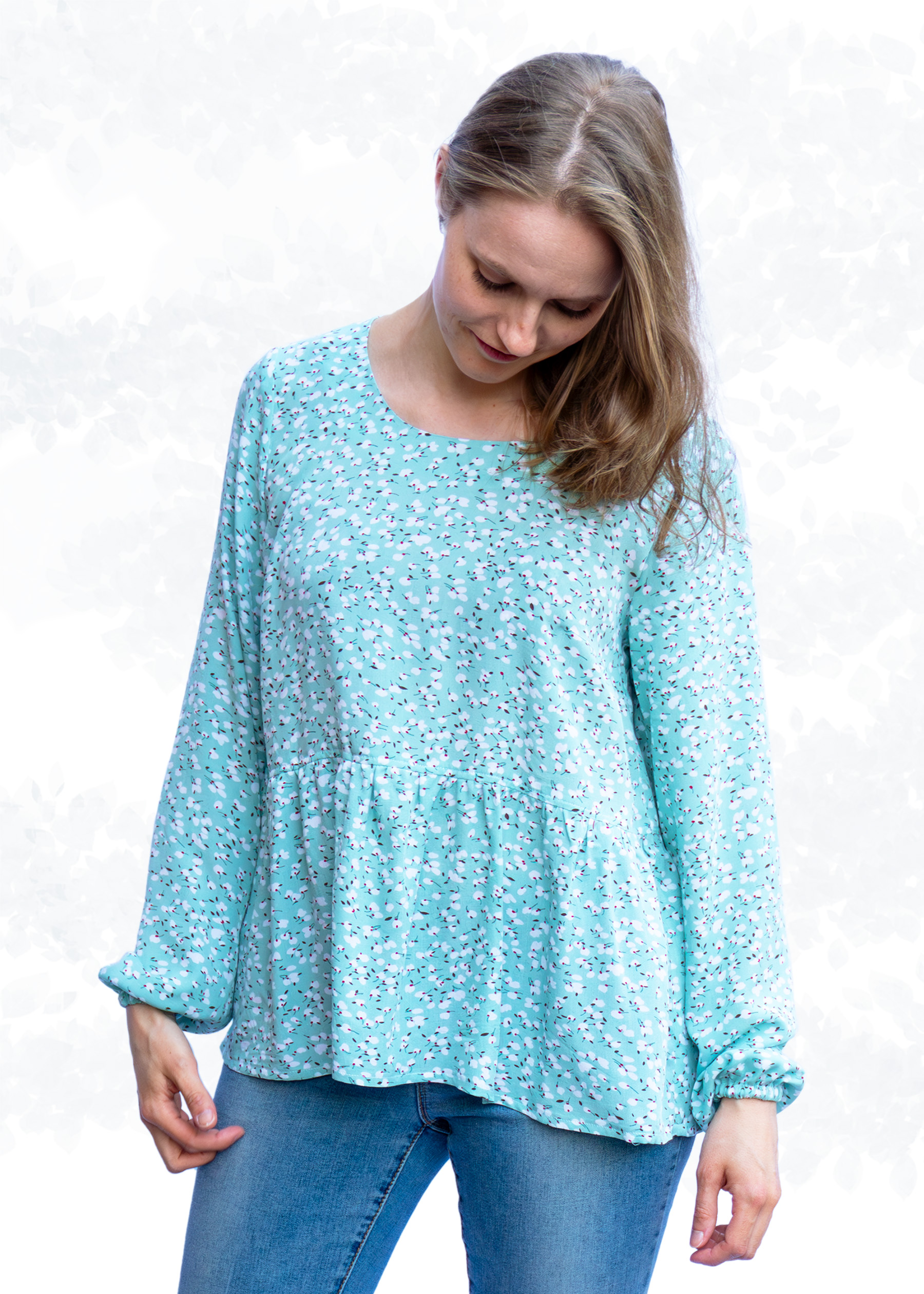 Marie – Bluse & Kleid mit Saumrüsche | PDF Schnittmuster